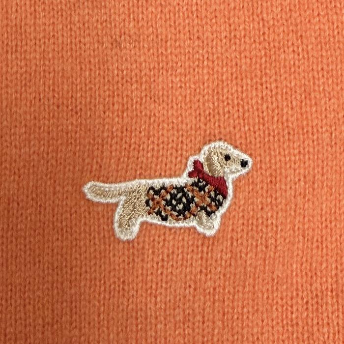 DAKS（ダックス） ニットベスト ノースリーブセーター 丸首 チェックを着た犬 プルオーバー 日本製 カシミヤ100% M オレンジ レディース : Undo Rowa ヤフー店 - 通販 ...