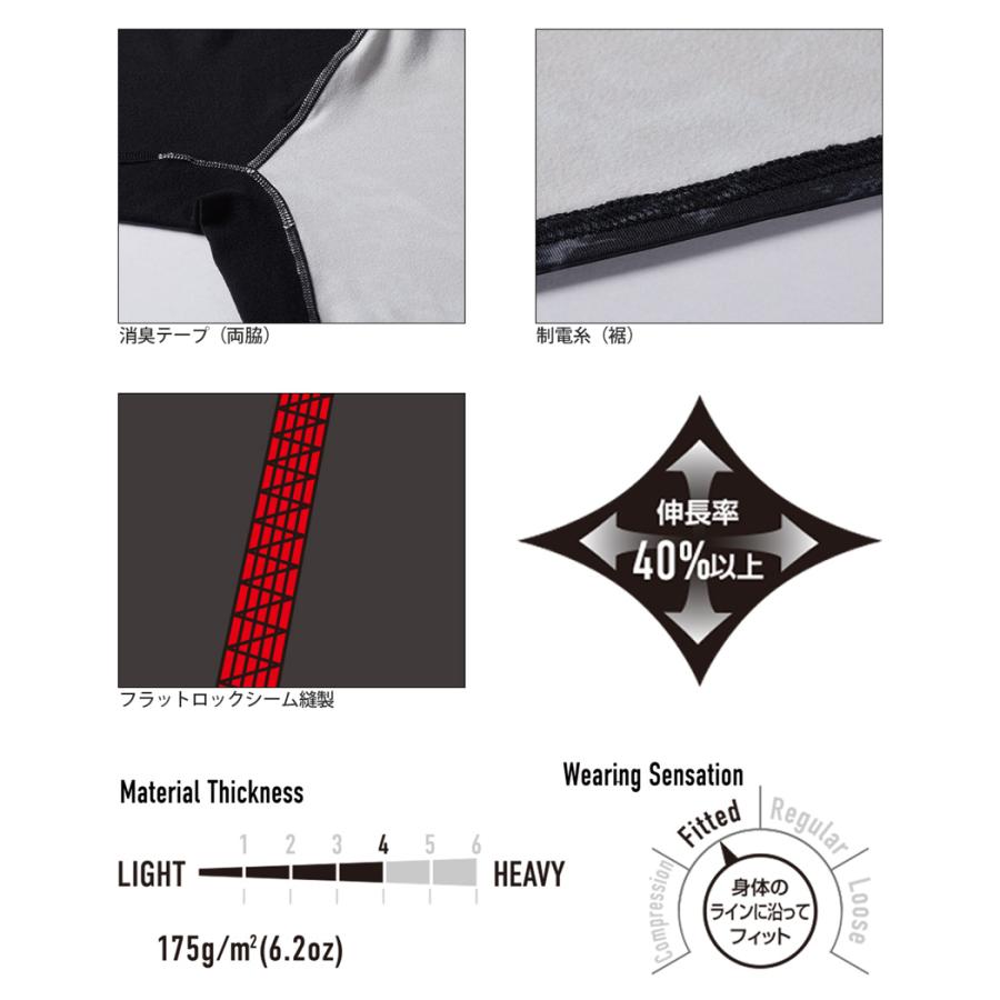 \P10倍／【特価・ネコポス送料無料】 バートル L4091 数量限定 ホットフィッテッド [限定カラー] 裏起毛 インナー 秋冬 保温 BURTLE コンプレッション : btl-l4091 ...