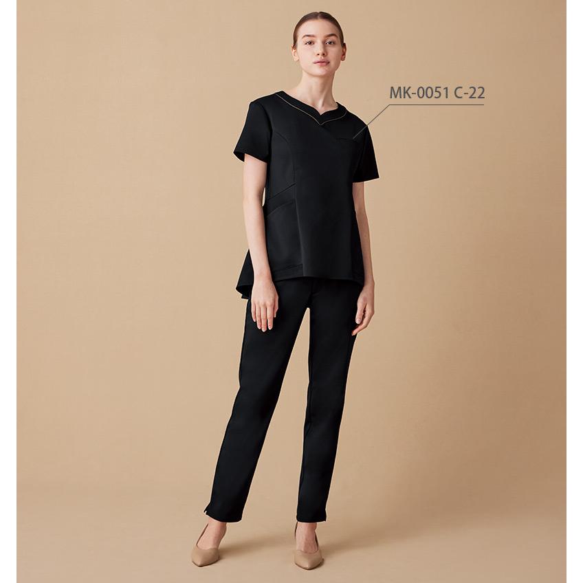 ミッシェルクラン パンツ 女性用 MK-0052 ズボン エステ 制服 美容 医療 白衣 クリニック 看護師 ナース 病院 医者 ストレッチ 制菌 制電 透け防止 : 白衣・飲食店向けウェアの ...
