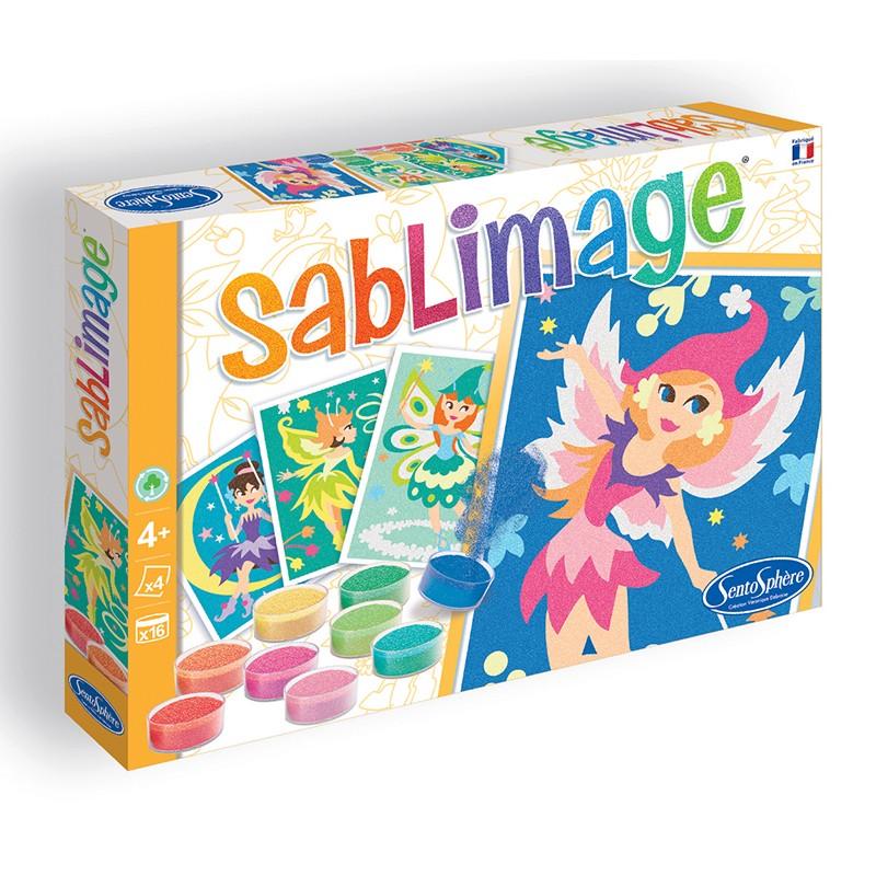 Sablimage サブリマージュ 砂絵 サンドアート セット フランス製 （イラスト：フェアリー）コンセプトBOX 日本正規品 16色カラー ...