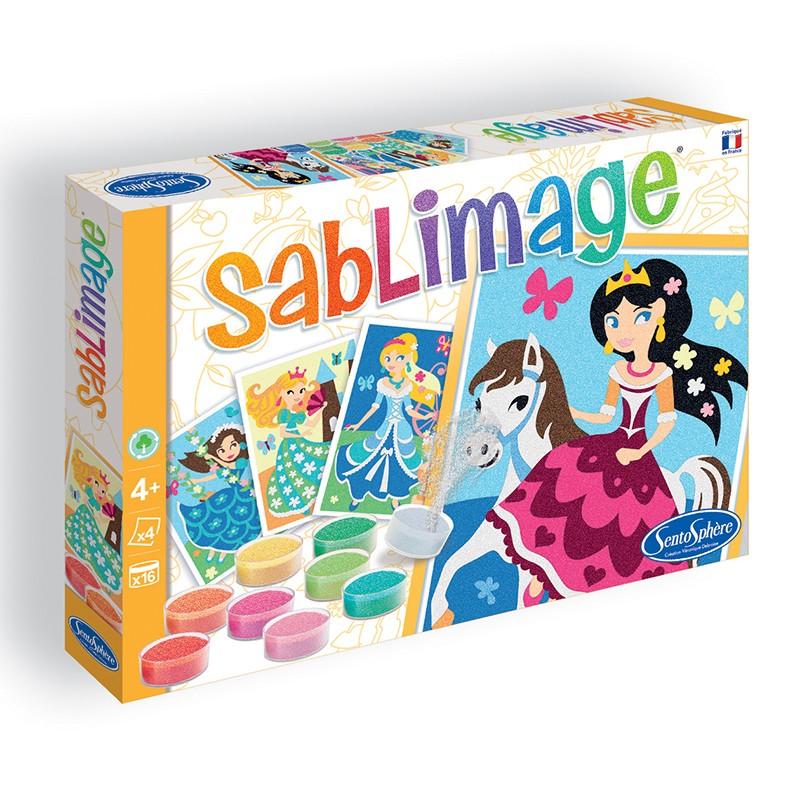 Sablimage サブリマージュ 砂絵 サンドアート セット フランス製 （イラスト：プリンセス）コンセプトBOX 日本正規品 16色カラー 知育玩具 工作キット : ATTREAL ...