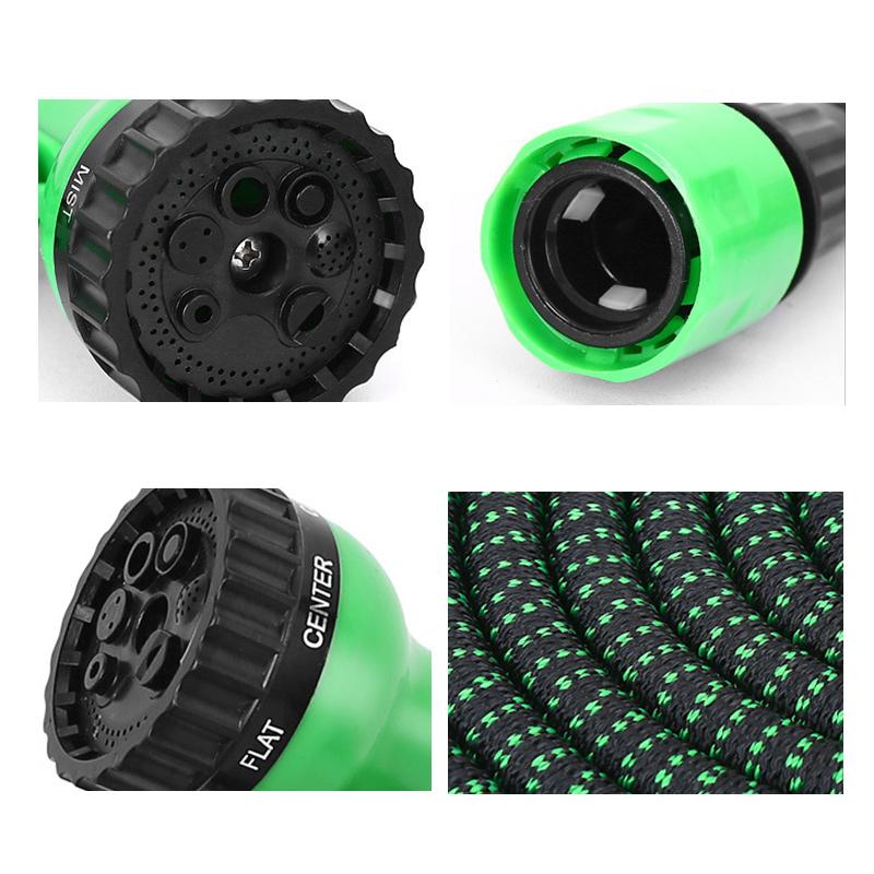 ホース 伸びるホース 5m 15m 3倍 伸縮 伸縮ホース 巻き取り不要 おしゃれ 洗車 おすすめ 7パターン 蛇口プラグ 散水ノズル付き 掃除 庭 : FANヤフーSHOP - 通販 ...