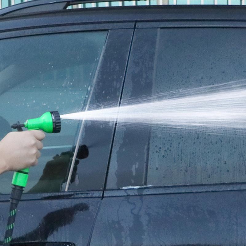 ホース 伸びるホース 5m 15m 3倍 伸縮 伸縮ホース 巻き取り不要 おしゃれ 洗車 おすすめ 7パターン 蛇口プラグ 散水ノズル付き 掃除 庭 : FANヤフーSHOP - 通販 ...