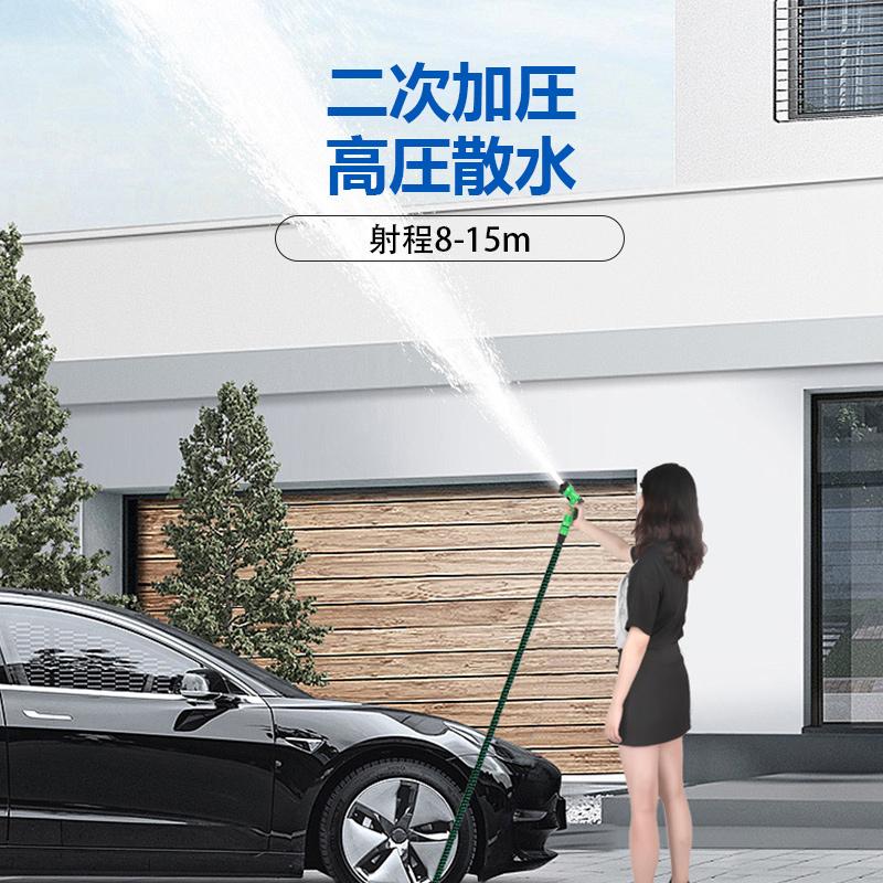 ホース 伸びるホース 5m 15m 3倍 伸縮 伸縮ホース 巻き取り不要 おしゃれ 洗車 おすすめ 7パターン 蛇口プラグ 散水ノズル付き 掃除 庭 : FANヤフーSHOP - 通販 ...