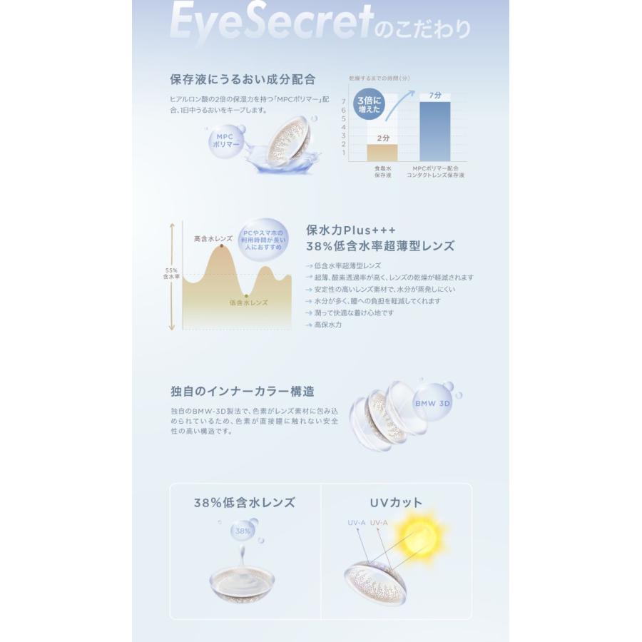 カラコン アイシークレットカラー マンスリー Eye secret color 1month シークレットリング【一箱2枚入】【度あり／度なし ...