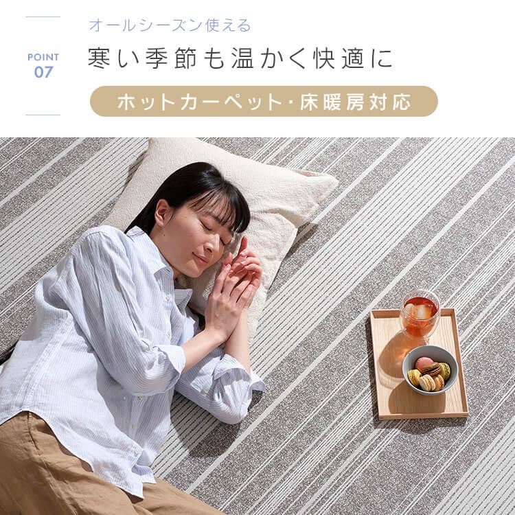 IRIS OHYAMA ラ・クッションラグ ボーダー ACRBO-1818 アイリスオーヤマ : ゆにでのこづち Yahoo!店 - 通販 - Yahoo!ショッピング