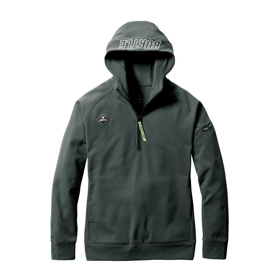 BURTLE バートル BURTLE 4079 ハーフジップフーディー : ユニフォームアリス Yahoo!店 - 通販 - Yahoo!ショッピング