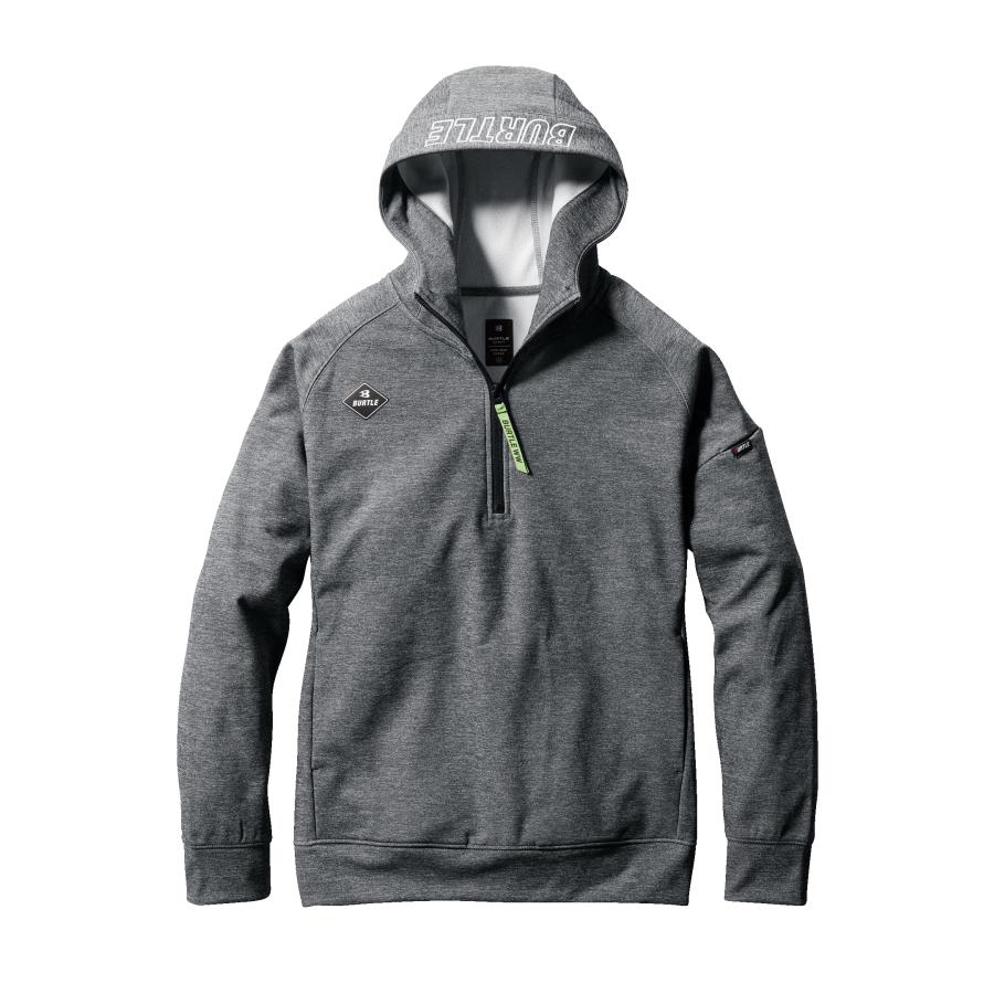 BURTLE バートル BURTLE 4079 ハーフジップフーディー : ユニフォームアリス Yahoo!店 - 通販 - Yahoo!ショッピング