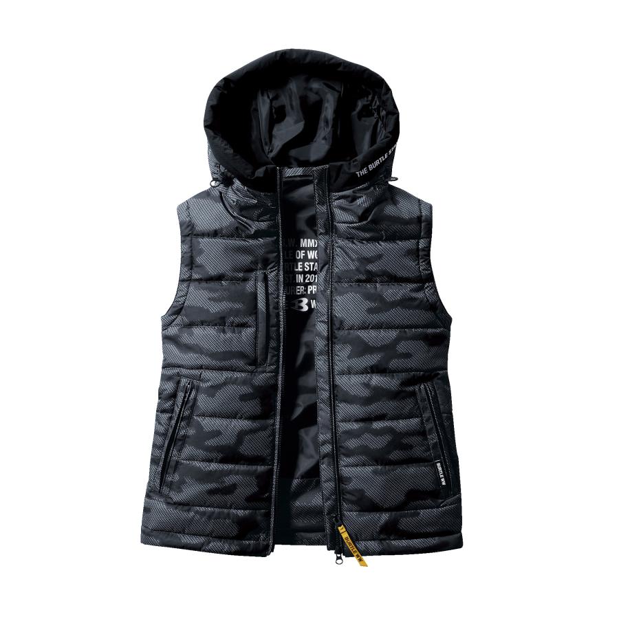 BURTLE 【即納】バートル BURTLE 5034 64.アーバンブラック M 防寒 フーディーベスト : ユニフォームアリス Yahoo!店 - 通販 - Yahoo!ショッピング