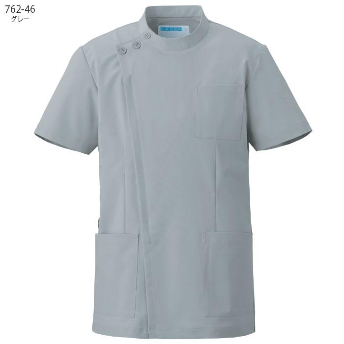 KAZEN カゼン ジャケット ケーシー 男女兼用 医療 白衣 762-40〜48 半袖 ストレッチ KC 医務衣 ドクター ナース 病院 制服 : ビズタイム - 通販 - Yahoo!ショッピング