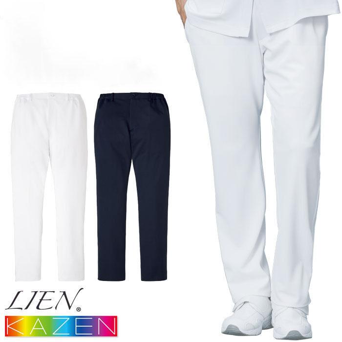 KAZEN カゼン パンツ スラックス 医療 白衣 857-40・48 メンズ 男性 脇ゴム 制菌 ストレッチ (旧 AP-RON アプロン) : ビズタイム - 通販 - Yahoo!ショッピング