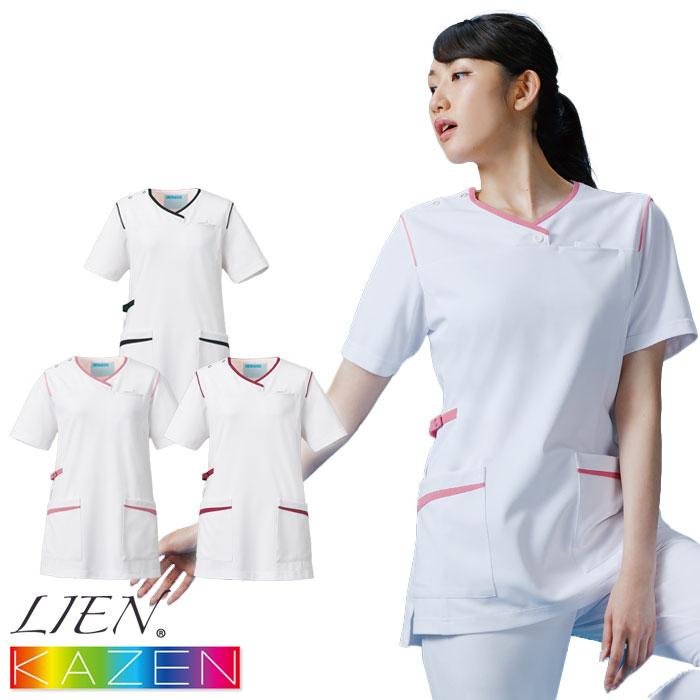 KAZEN カゼン スクラブ 医療 白衣 992-13〜18 レディース 女性 制菌 ストレッチ (旧 AP-RON アプロン) : ビズタイム - 通販 - Yahoo!ショッピング
