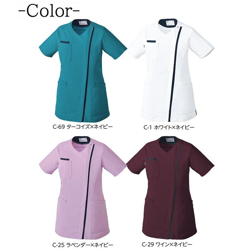 MIZUNO ミズノ ファスナースクラブ MZ-0238 女性用 レディース 制電 ストレッチ 透け防止 制菌 医療用白衣 看護師 ナース クリニック 病院 制服 : ビズタイム - 通販 ...