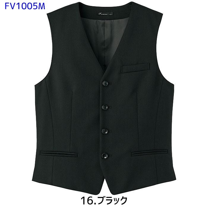 ボンマックス（BONMAX） FV1005M メンズベスト S〜4L ブラック オールシーズン 男性 ストレッチ 帯電防止 FACEMIX ...