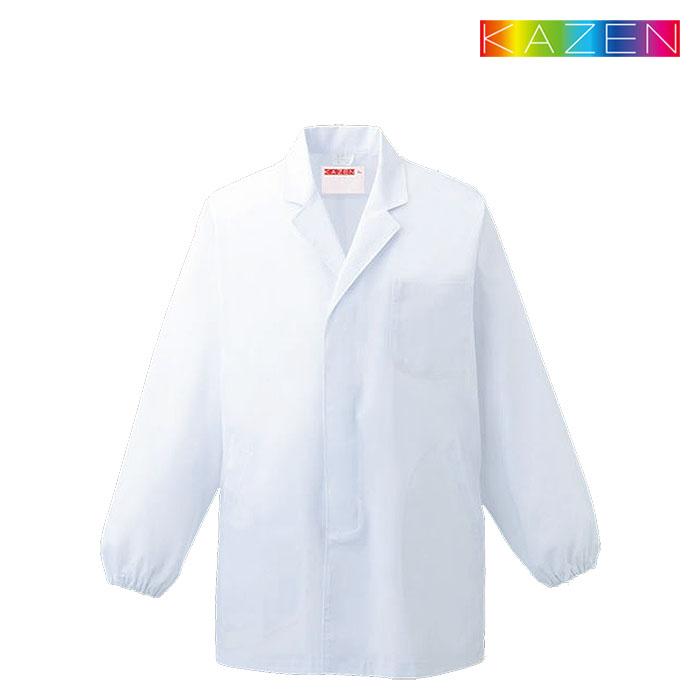 KAZEN 衿付調理衣 メンズ 310-30 男性用 長袖 S〜6L ホワイト 白 和食 制服 キッチン 厨房 調理 大きいサイズ カゼン アプロン : ビズタイム - 通販 - Yahoo ...