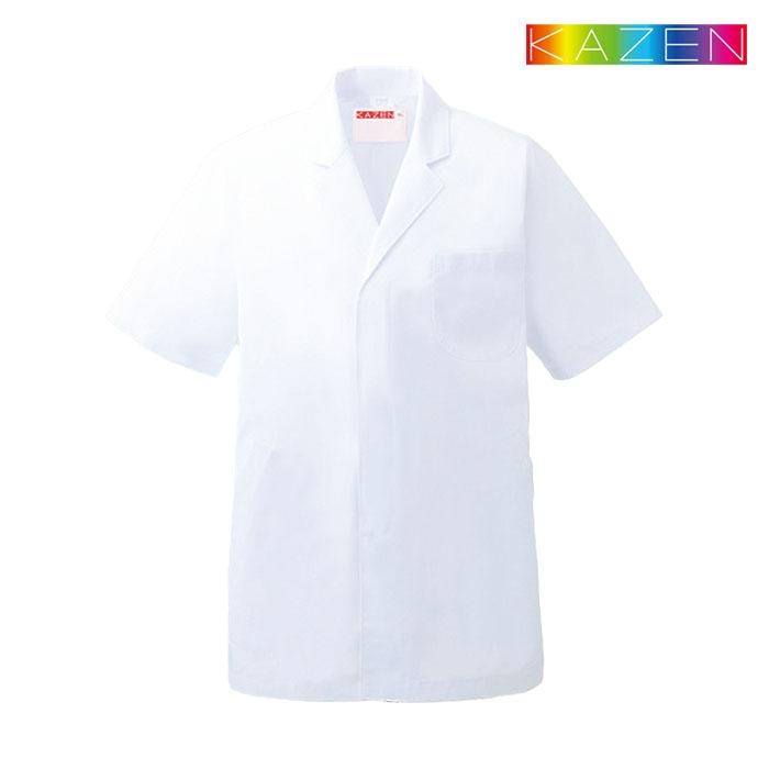 KAZEN 衿付調理衣半袖 メンズ 312-30 男性用 S〜6L ホワイト 白 和食 制服 キッチン 厨房 調理 大きいサイズ カゼン アプロン : ビズタイム - 通販 - Yahoo ...