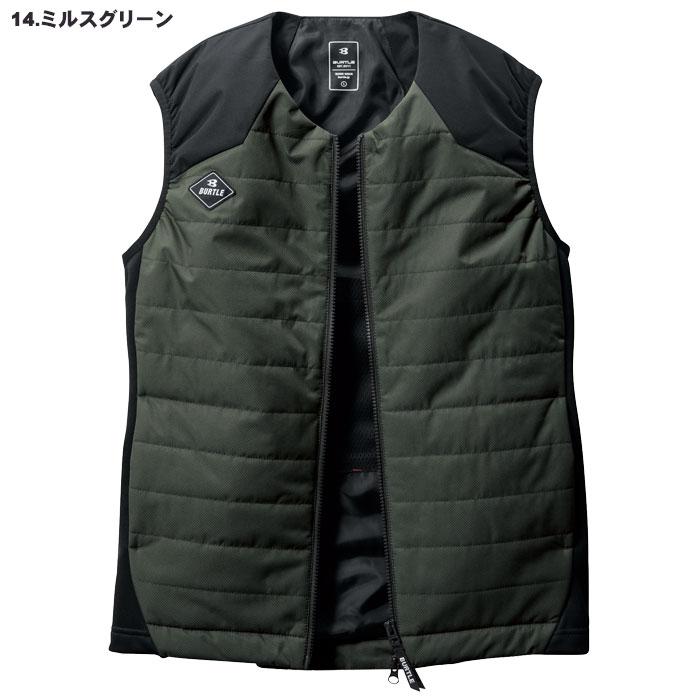 BURTLE バートル 防寒着 防寒ベスト アウター インナー 男女兼用 3214 サーモクラフト対応 作業着 作業服 : ビズタイム - 通販 - Yahoo!ショッピング