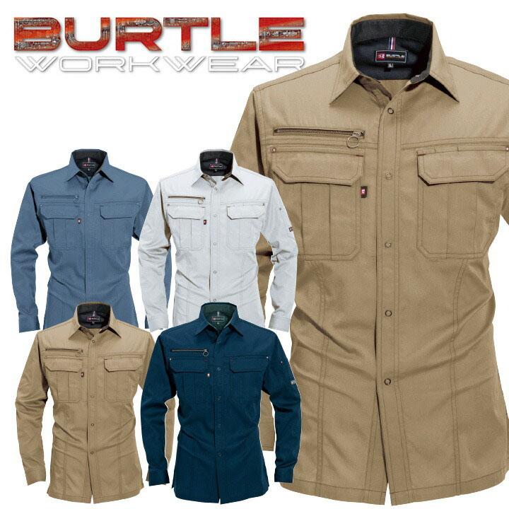 バートル 長袖シャツ 6103 男女兼用 オールシーズン 制電 作業服 作業着 ユニフォーム BURTLE 6101シリーズ SS〜3L : w-burtle-6103 : ビズタイム ...