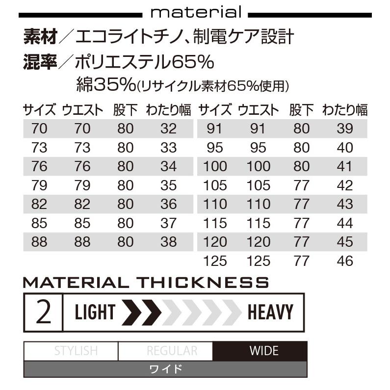 バートル ツータックパンツ 630 男性用 メンズ 春夏 制電 ズボン 作業服 作業着 ユニフォーム BURTLE 615シリーズ 70〜100cm :w-burtle-630:ビズタイム ...