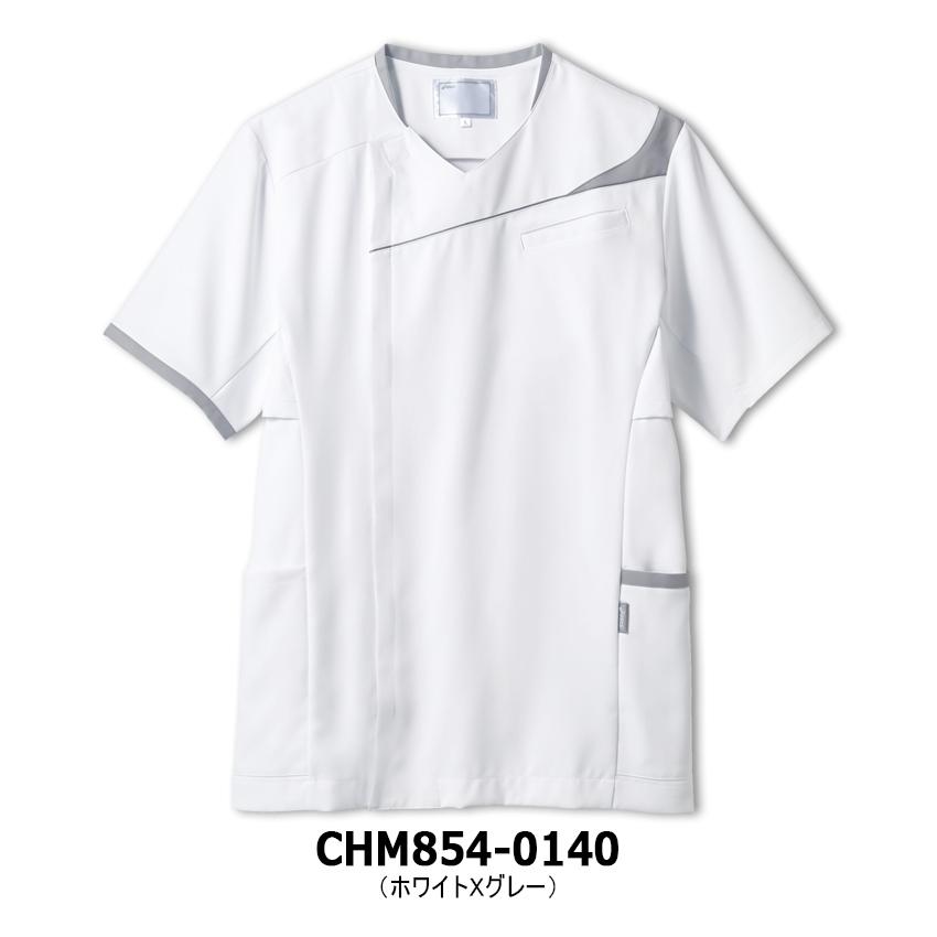 ASICS スクラブ 医療 白衣 アシックス CHM854 メンズ 半袖 制菌 制電 吸汗 防汚 透け防止 メディカル asics 住商モンブラン : Uniform Japan - 通販 ...