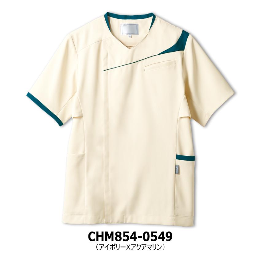 ASICS スクラブ 医療 白衣 アシックス CHM854 メンズ 半袖 制菌 制電 吸汗 防汚 透け防止 メディカル asics 住商モンブラン : Uniform Japan - 通販 ...