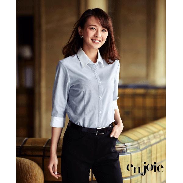 ジョア アンジョア シャツ 七分袖 レディース 01096 事務服 制服 オフィス en joie : Uniform Japan - 通販 - Yahoo!ショッピング