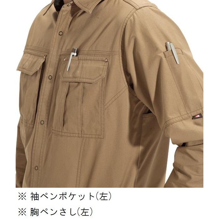 バートル BURTLE 春夏 8093 長袖シャツ 男女兼用 4L 全4色 :f001282:Uniform Japan - 通販 - Yahoo!ショッピング