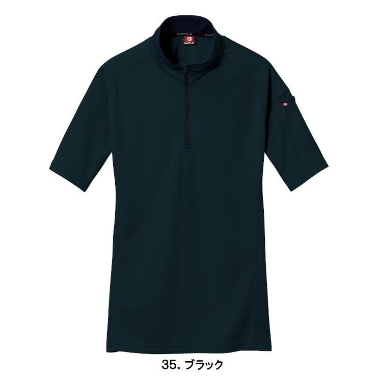 BURTLE バートル オールシーズン 415 半袖ジップシャツ 男女兼用 5L 全5色 : Uniform Japan - 通販 - Yahoo!ショッピング
