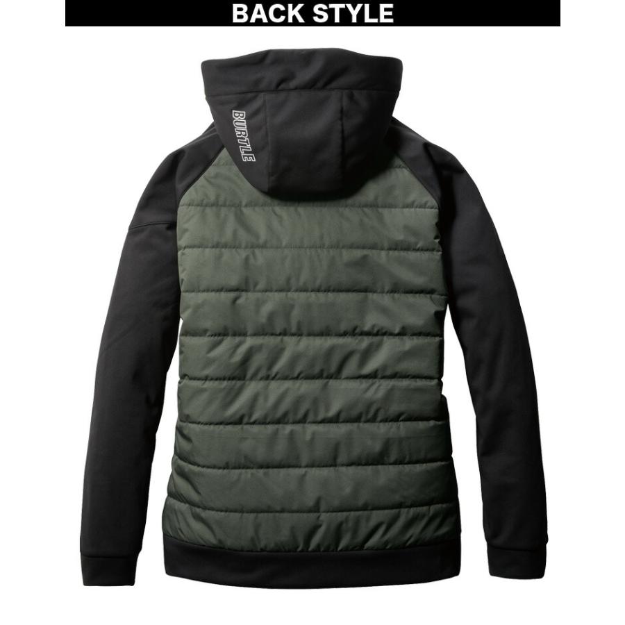 BURTLE バートル 秋冬 ヒーターフーディジャケット（ユニセックス）3220 XXL 単品 大きいサイズ サーモクラフト別売 防風 耐久撥水加工 作業服 作業着 防寒 : 空調服・ファン ...