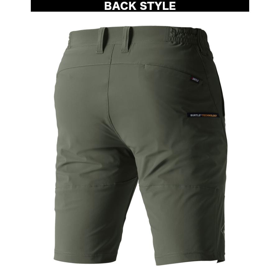 バートル ショートパンツ（ユニセックス）4100 S-XXL スリム 細身 接触冷感 ストレッチ 春夏 作業服 作業着 スポーティ メンズ レディース BURTLE : 005-4100 ...