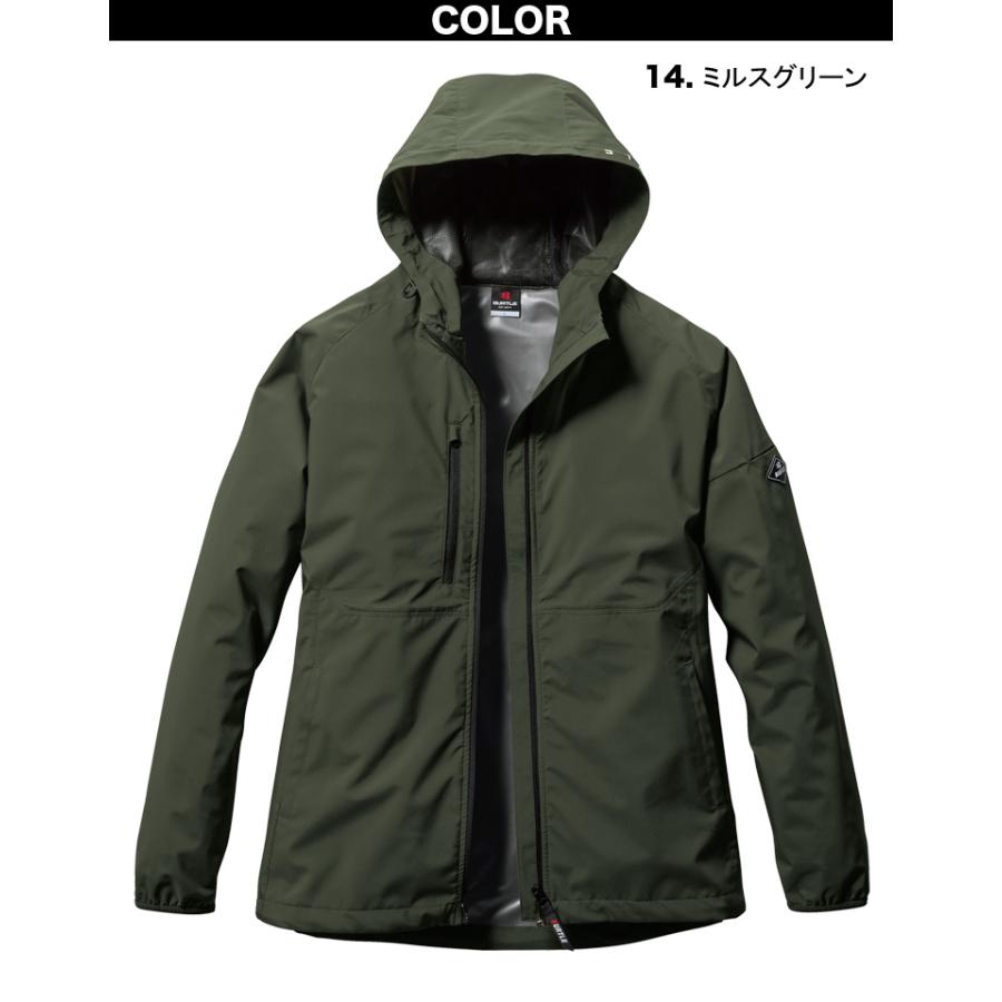 BURTLE 2024年秋冬新作 バートル 480 秋冬用 フーディジャケット 防寒着 撥水 防風 軽量ストレッチ ウィンドブレーカー S~3XL メンズ ユニセックス 作業着 : 空調服 ...