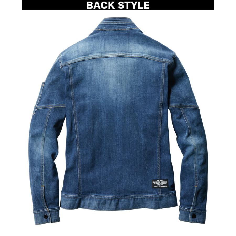 バートル デニムジャケット カーゴパンツ 上下セット 5011/5012 4L 5L 大きいサイズ コーデュラ メンズ レディース ジーンズ ストレッチ BURTLE 作業服 : 005 ...