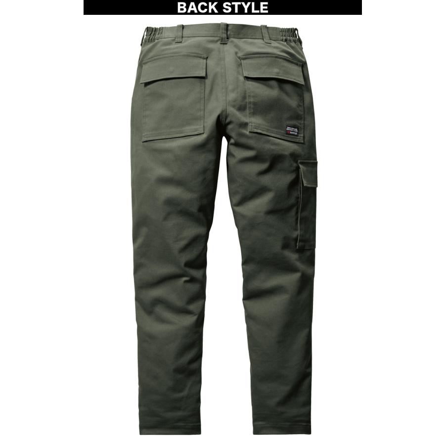 2024年秋冬新商品 バートル BURTLE ワイドカーゴパンツ 5023 高混率肉厚素材 クレイジーストレッチ 防縮 ワークユニフォーム S~4L メンズ ユニセックス 作業服 : 005 ...