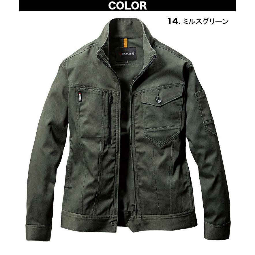 BURTLE バートル ジャケット（ユニセックス） S-4L 671 長袖 スリム ストレッチ 伸長率20% メンズ レディース オールシーズン 作業服 作業着 : 空調服・ファン付き作業着 ...