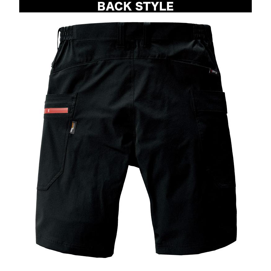 BURTLE バートル ショートカーゴパンツ（ユニセックス）697 コーデュラ スリム ストレッチ 伸長率30% 接触冷感 吸水速乾 UVカット メンズ レディース 作業服 : 空調服・ファン ...