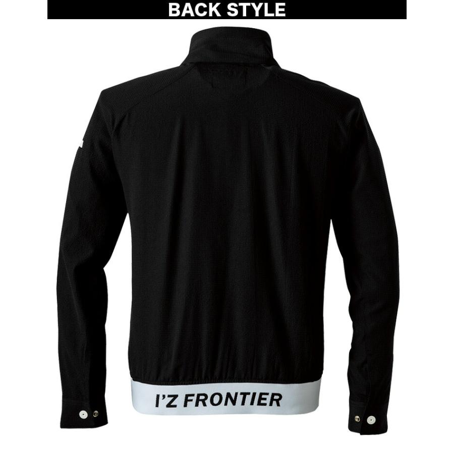 I'Z FRONTIER アイズフロンティア 3340 3343 作業服上下セット 春夏サッカーストレッチジャケット ジョガーパンツ ...