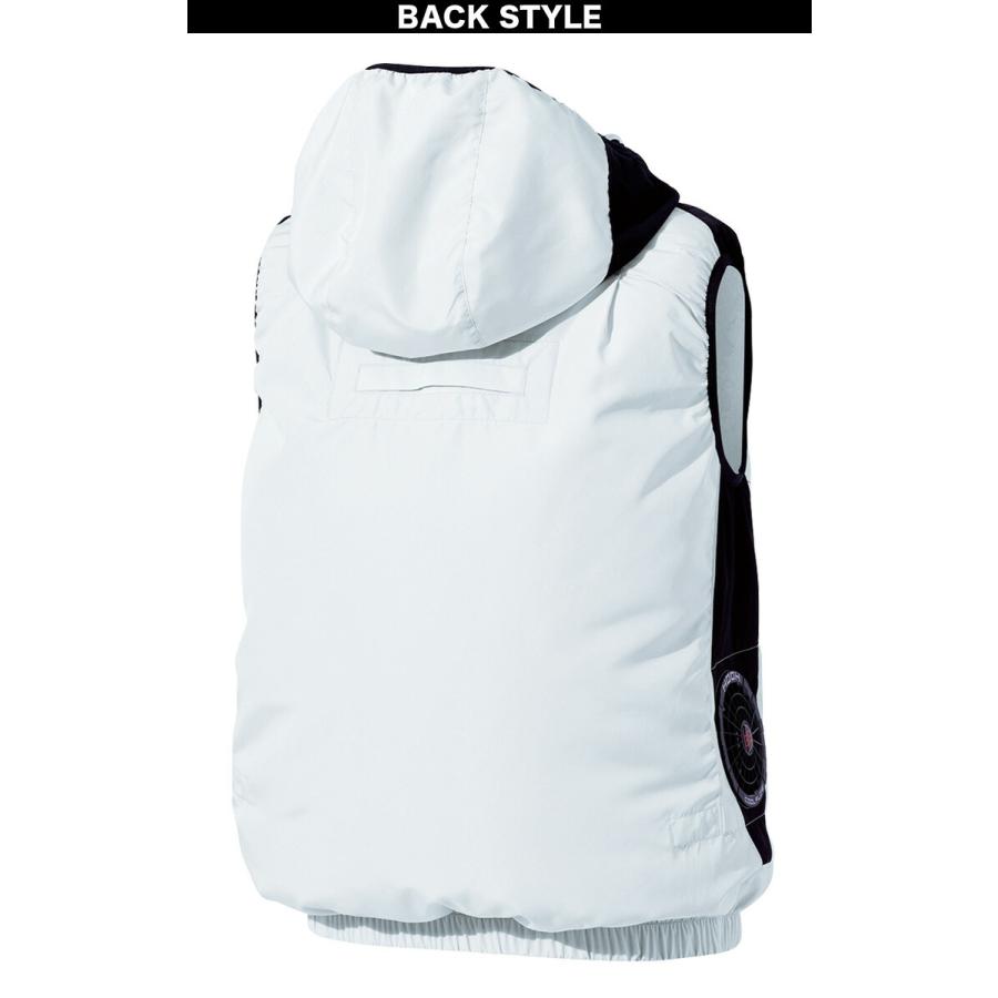 HOOH 快適ウェア フードベスト V8819 単品 6L〜8L 大きいサイズ 静電気帯電防止 制電(JIS T8118適合) ポリエステル100% 村上被服 電動ファン用ウェア 作業服 ...