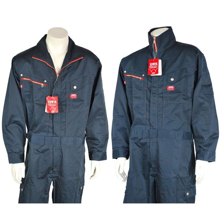 通年 長袖ツナギ 作業服 作業着 年間対応ツヅキ服 エドウイン EDWIN 31-81002 :059-31-81002:空調服・ファン付き作業着取扱店 ユニフォーム百科 - 通販 ...