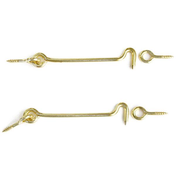 ハイロジック 真鍮アオリ止 90mm J-486 :0U412-03120:J-relife ヤフー店 - 通販 - Yahoo!ショッピング