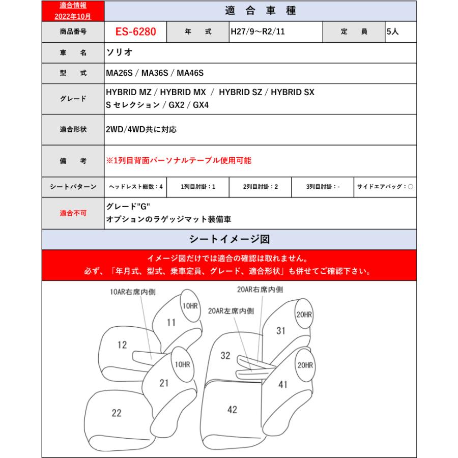 [Clazzio]MA26S_MA36S_MA46S ソリオ(H27/9〜R2/11)用シートカバー[クラッツィオ×ジュニア] : ユニオンプロデュース - 通販 - Yahoo!ショッピング