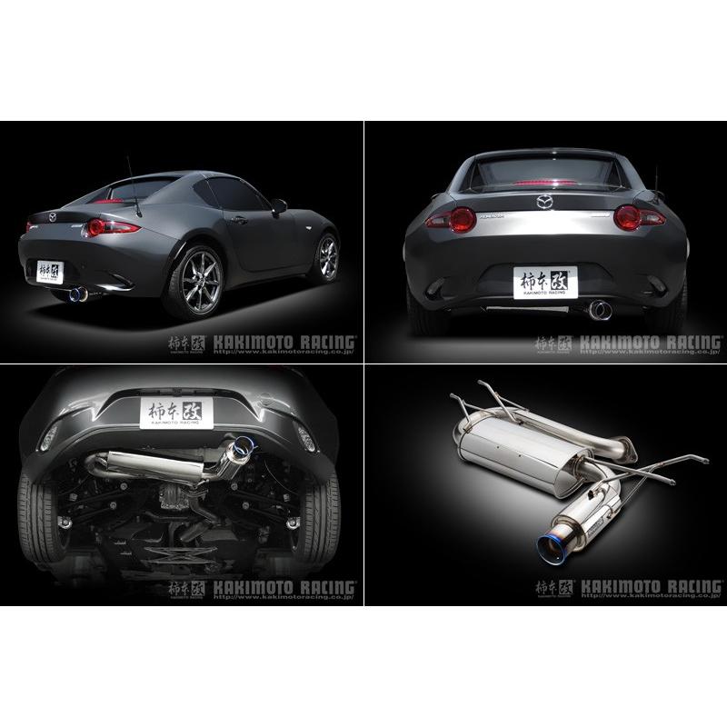 [柿本_改]DBA-NDERC ロードスターRF_6MT(PE-VPR(RS) / 2.0 / NA_H28/12〜H30/07)用マフラー[Regu.06&R][Z22336][車検対応 ...