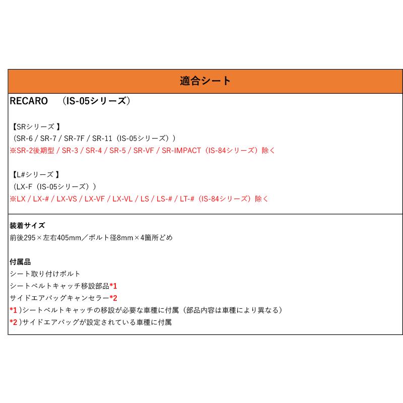 [レカロSR7/6/11_LX-F]I01 BMW i3用シートレール(1ポジション)[N SPORT製][保安基準適合] : ユニオン ...