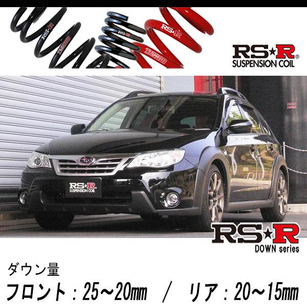 [RS-R_RS★R DOWN]GH3 インプレッサXV_1.5i(4WD_1500 NA_H22/6〜)用車検対応ダウンサス[F705W ...