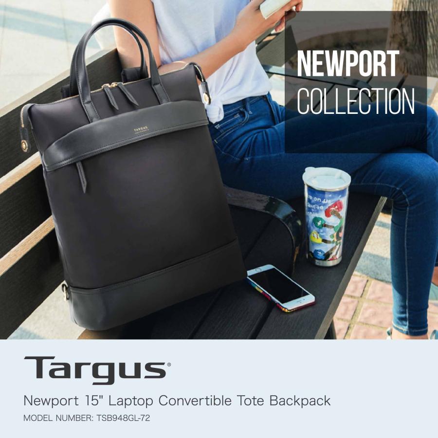 Targus レディース バックパック Newport 15 ノートPC タブレット収納 ケース カジュアルバック TSB948 : ユニークダイレクト - 通販 - Yahoo!ショッピング
