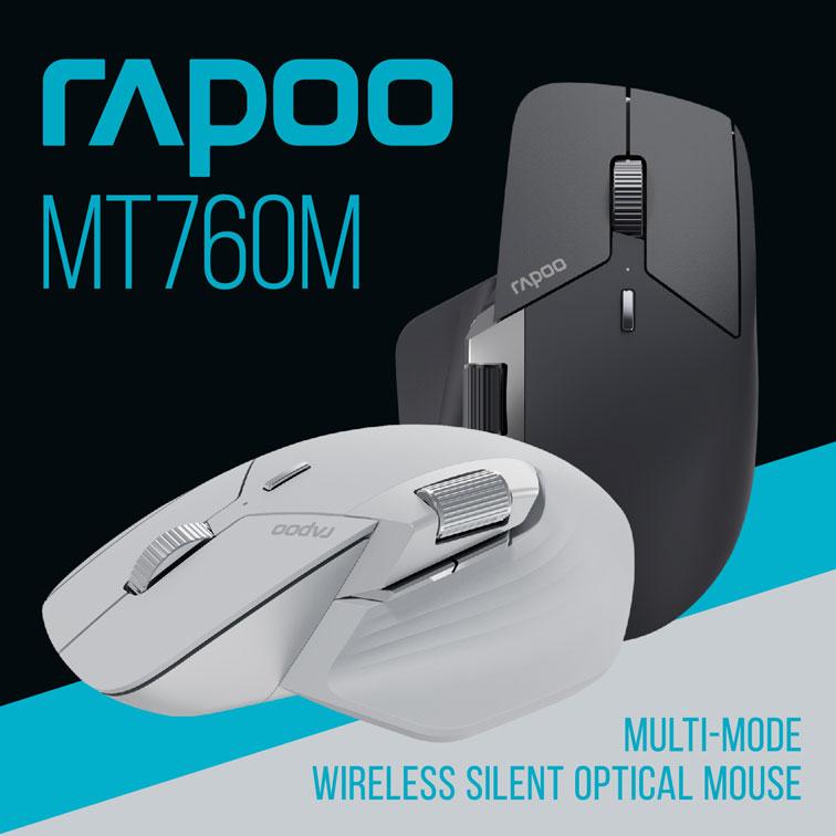 Rapoo MT760M Bluetooth / 2.4GHz マルチデバイス対応 静音ワイヤレスマウス MT760M-BK/GR : ユニークダイレクト - 通販 - Yahoo!ショッピング