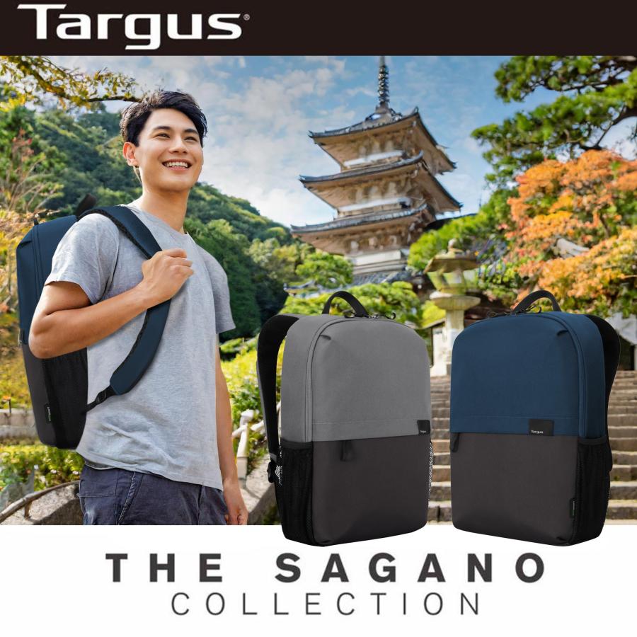 Targus バックパック メンズ Sagano EcoSmart キャンパス 16" ブルー グレイ ノートPC収納 カジュアルバック TBB636GL TBB63602GL : ユニーク ...