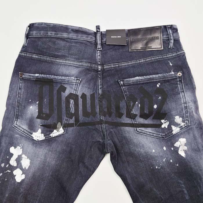 DSQUARED2 ディースクエアード S74LB1296 BLACK WASH SKATER DSQUARED2 ディースクエアード S74LB1296 BLACK WASH SKATER