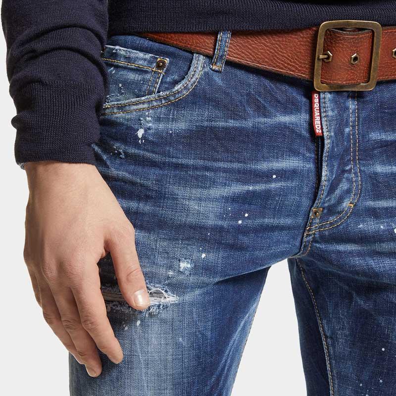 DSQUARED2 ディースクエアード S74LB1556 Dark Easy Wash Skater DSQUARED2 ディースクエアード S74LB1556 Dark Easy Wash Skater