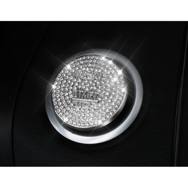 メルセデスベンツ エンジン スタートボタン カバー クリスタル シルバー ラインストーン スワロフスキー ベンツ ステッカー : ユニスター - 通販 - Yahoo!ショッピング