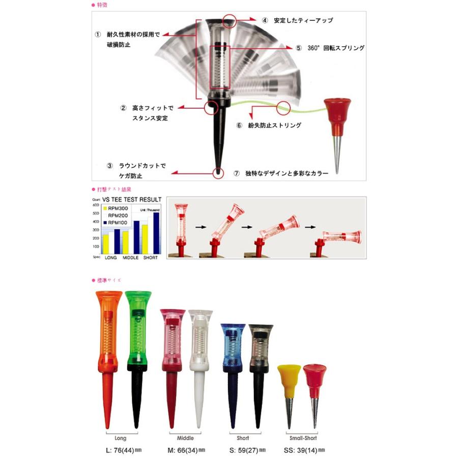 カラーはおまかせコビスゴルフ KOVISS GOLF DOCUSパッケージバーション DOCUS VS TEE DVS102 M 68mm ...